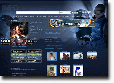 custom myspace pics text